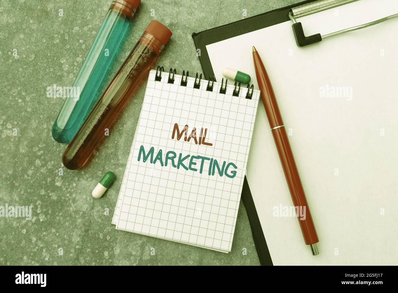 Writing displaying text Mail Marketing. Concept meaning sending a ...