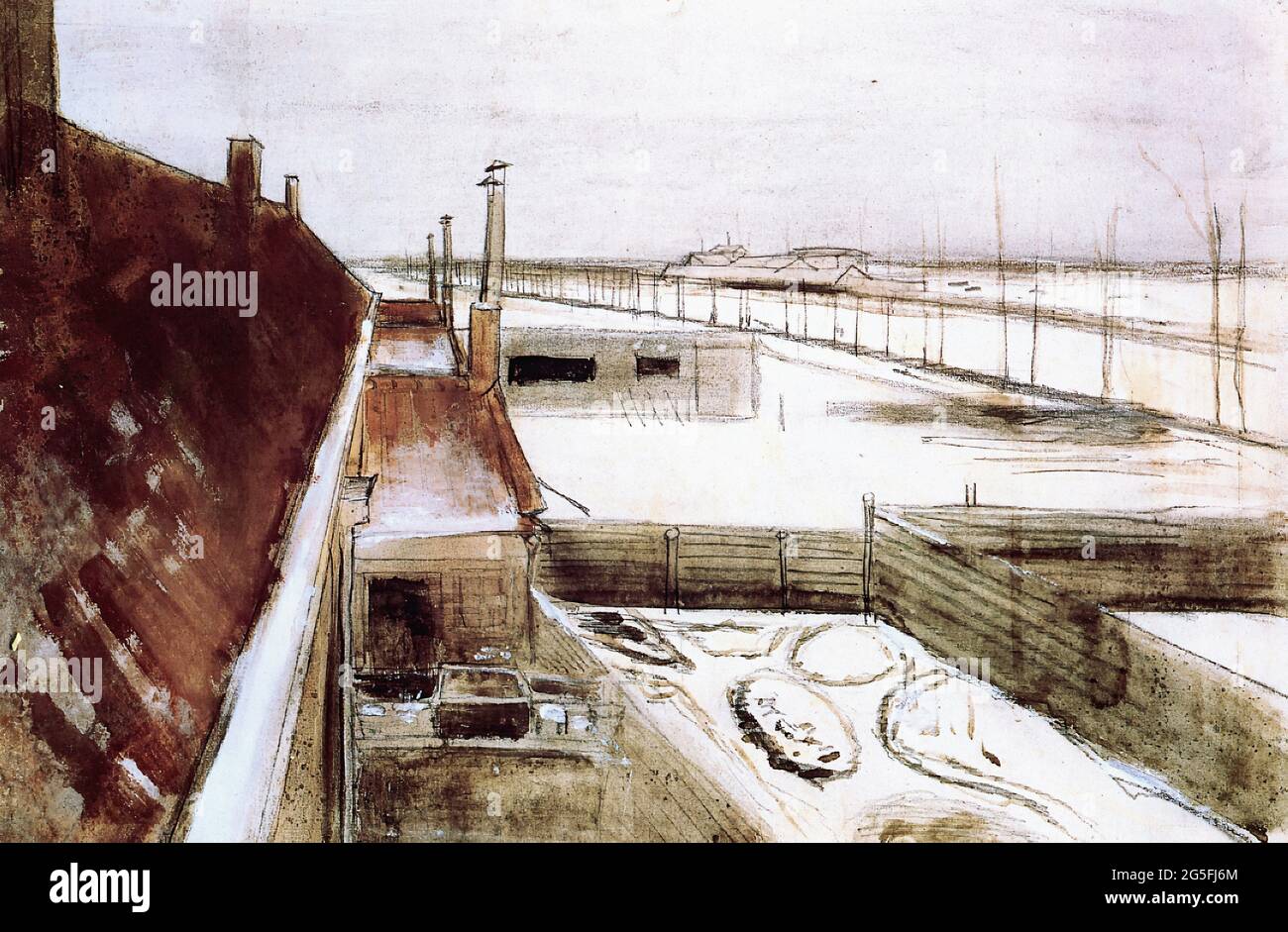 Vincent Van Gogh - View Window Vincent S Studio Winter 1883 Stock Photo ...