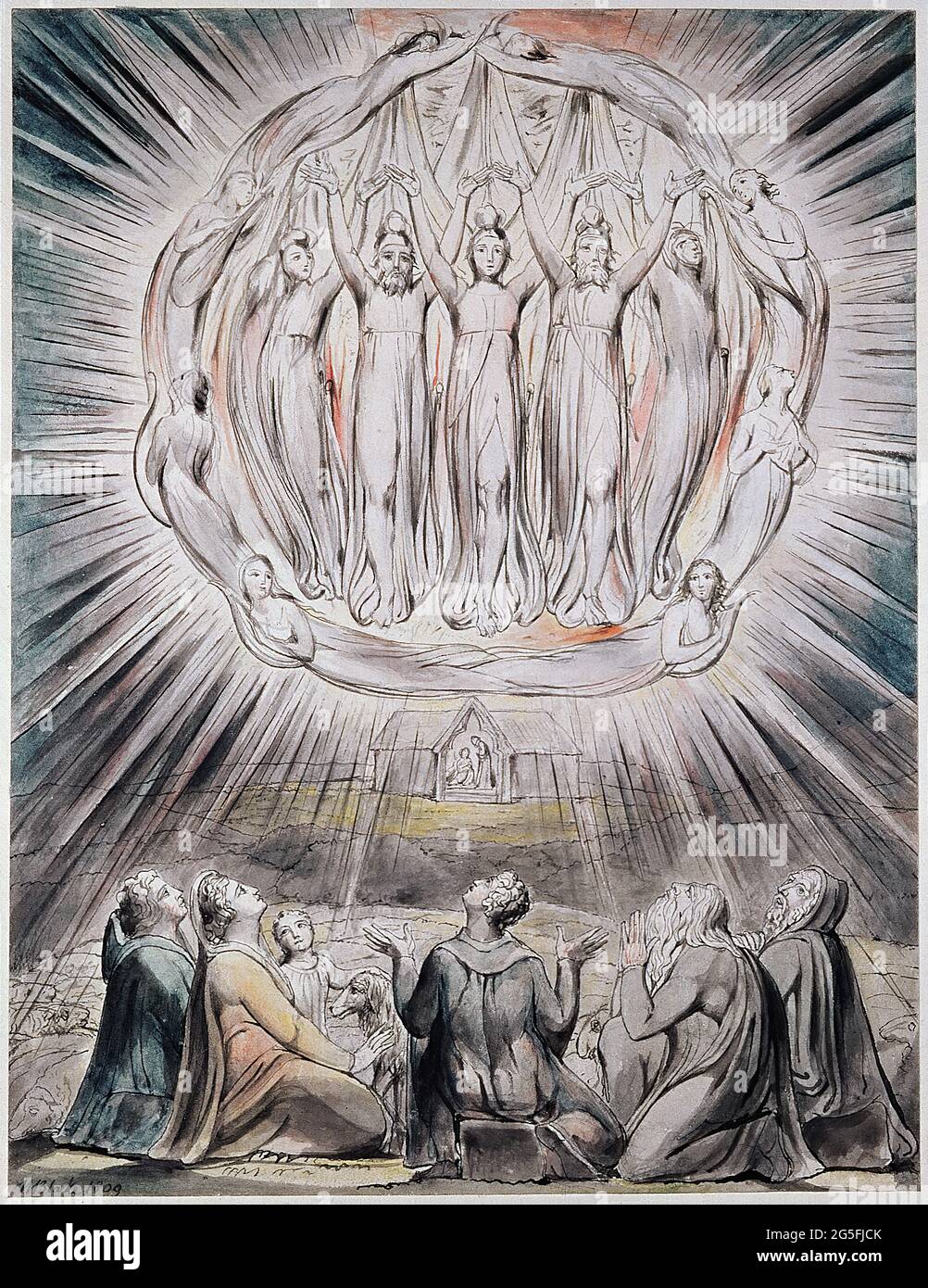 Angels appearing to the shepherds hi-res stock photography and images - Alamy