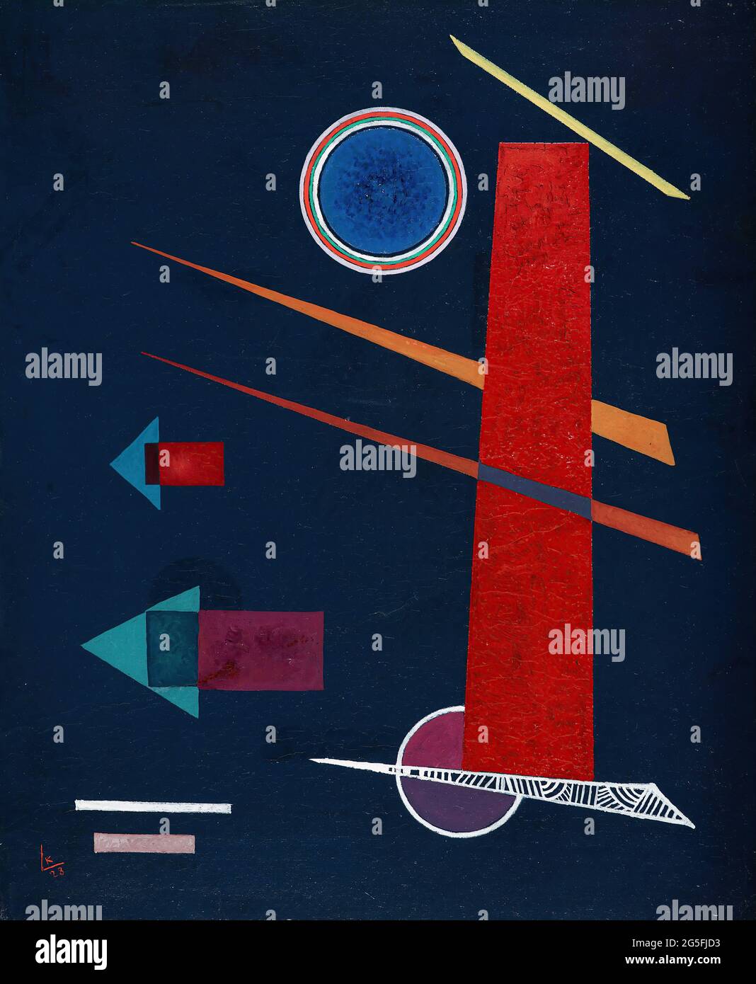 Wassily Kandinsky - Powerful Red Stock Photo - Alamy
