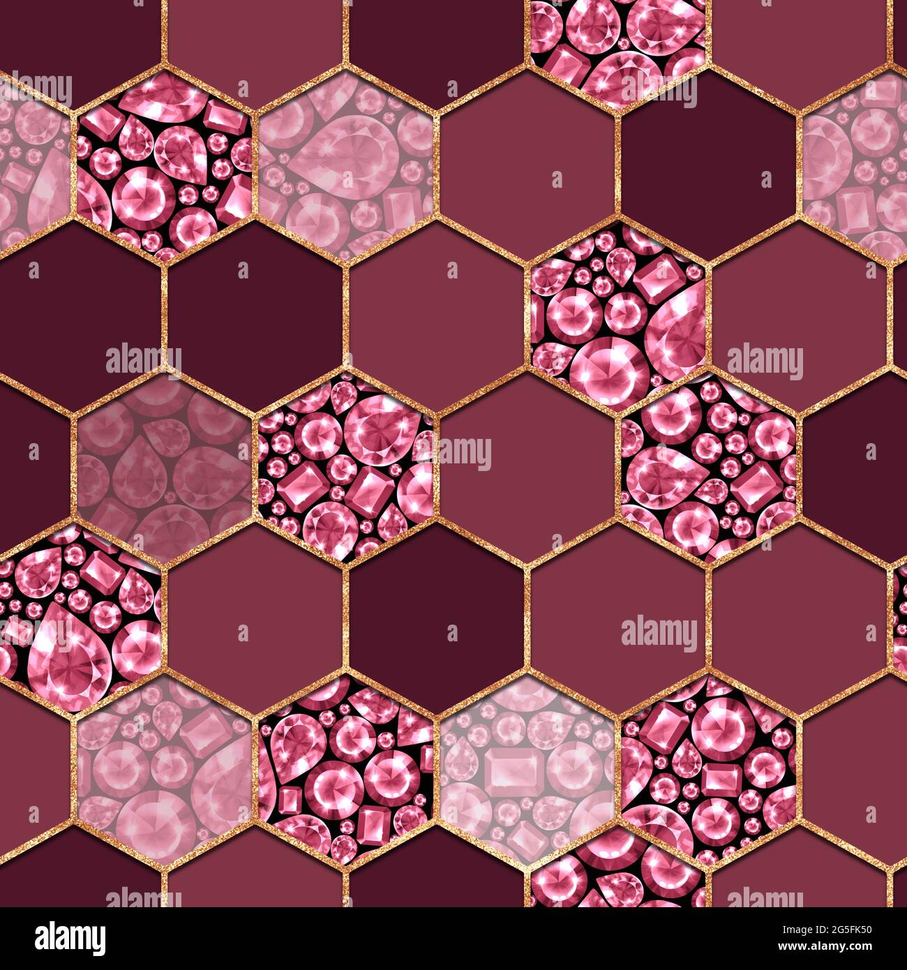 Seamless red gemstones pattern. Jewels luxury background Stock Photo ...