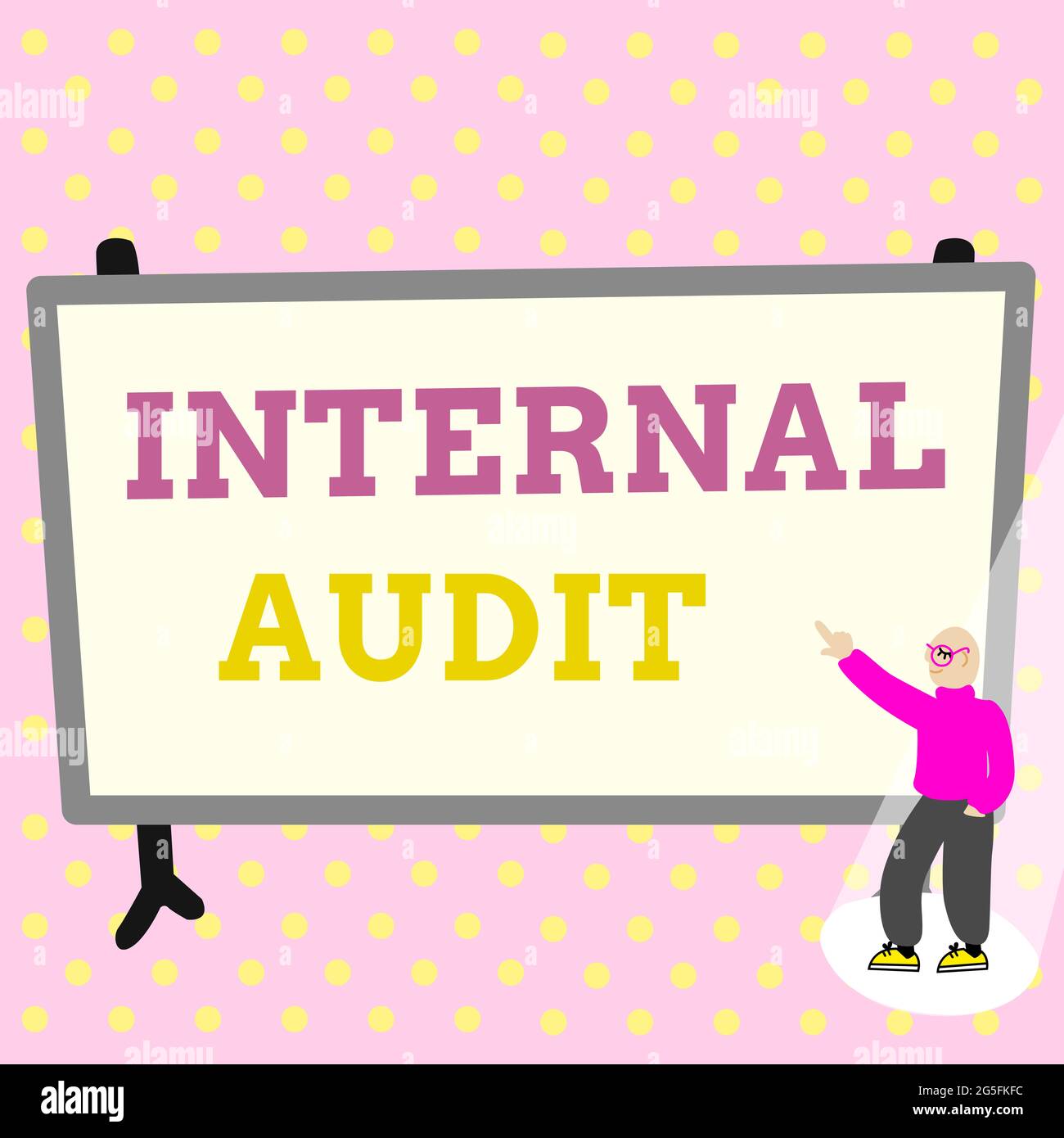 Conceptual caption Internal Audit. Concept meaning evaluates the ...