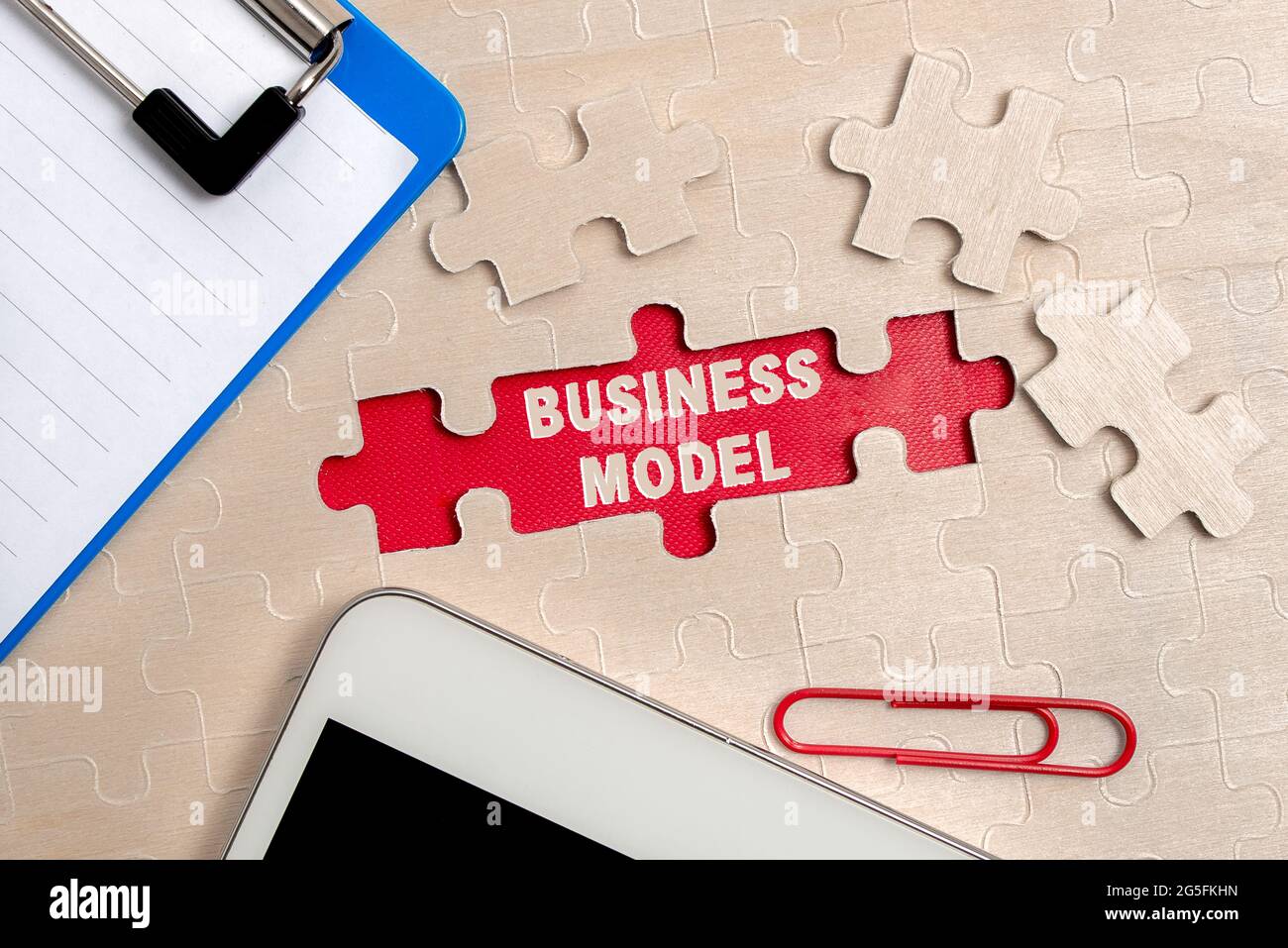 Handwriting text Business Model. Business idea model showing how a ...