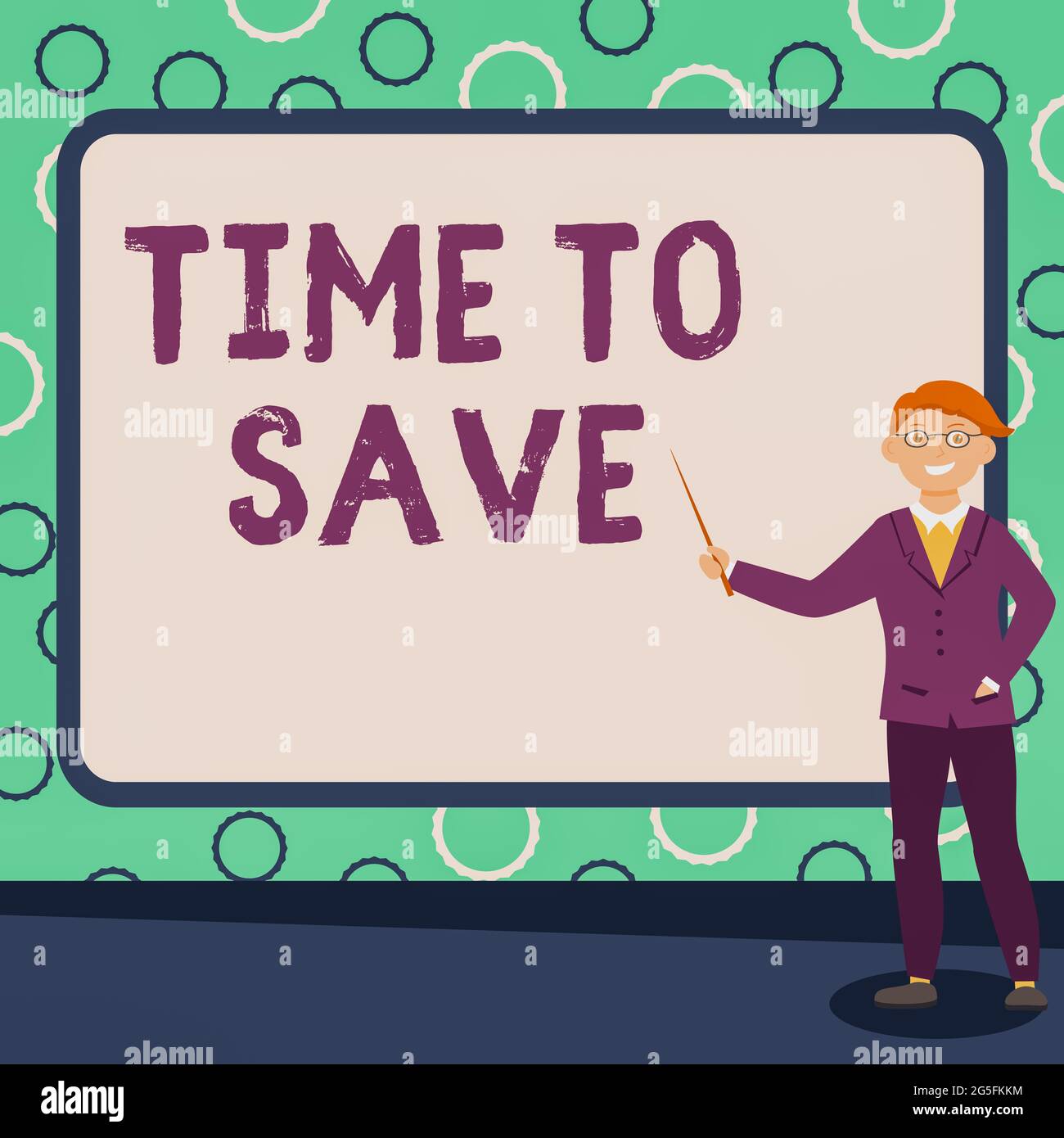 Conceptual display Time To Save. Word Written on to do something more efficiently that less time ...