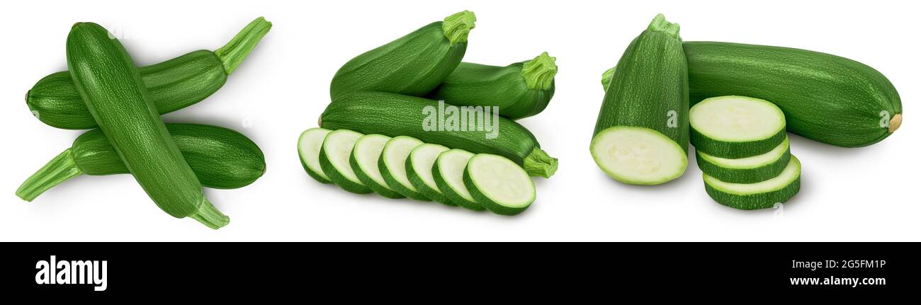 Fresh whole zucchini isolated on white background with clipping path ...