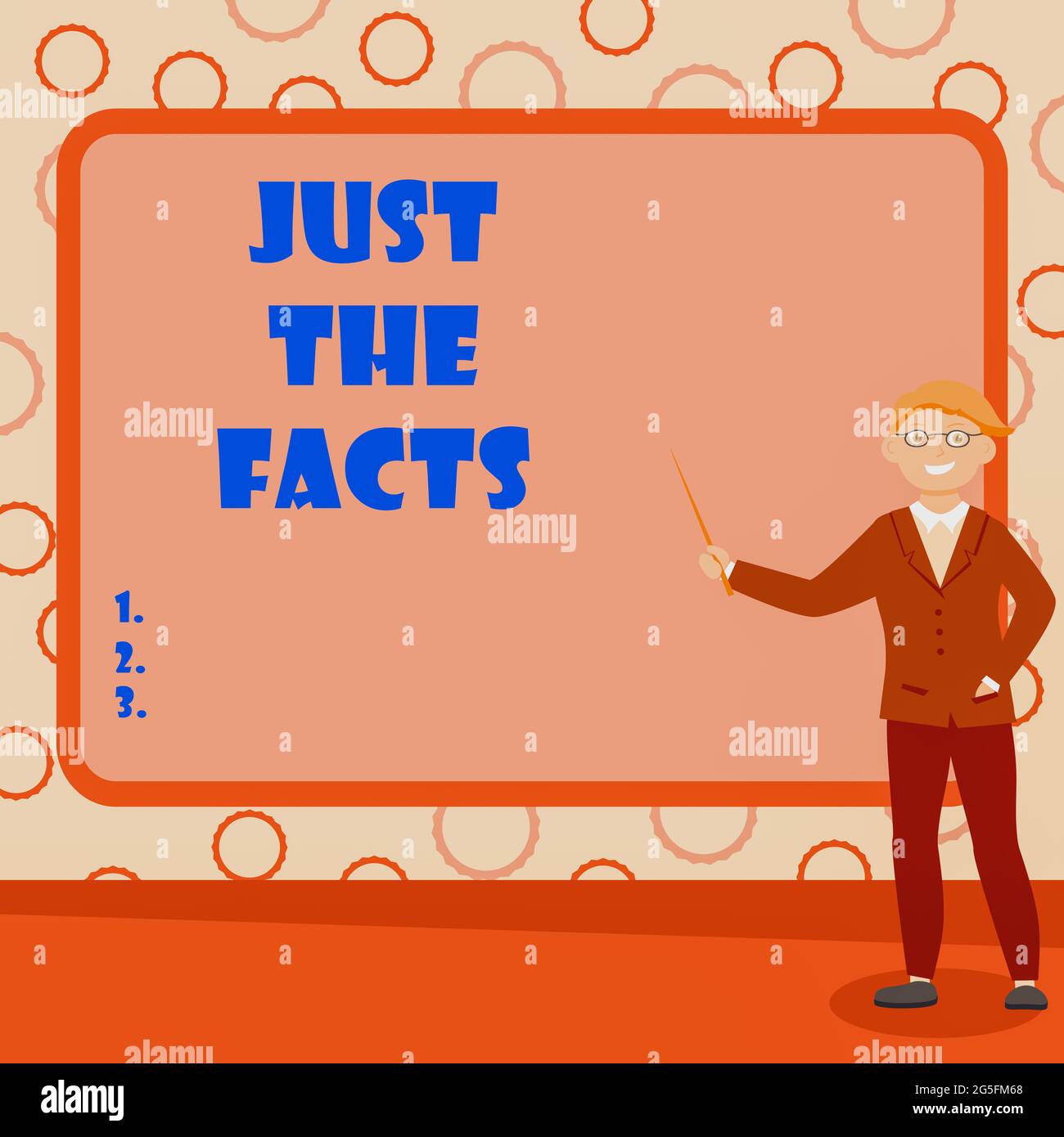 Conceptual caption Just The Facts. Internet Concept to have the correct ...