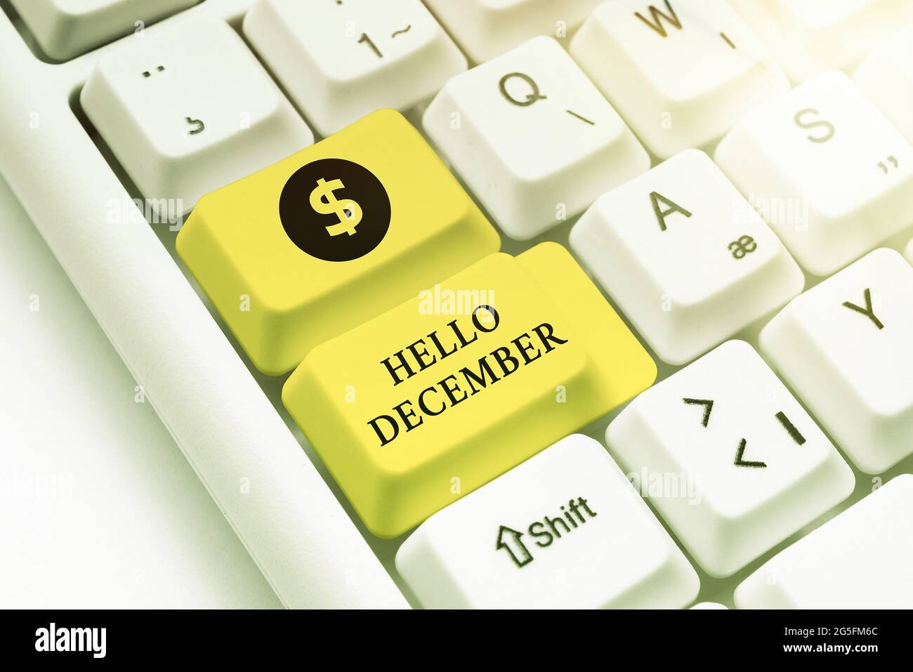 Sign displaying Hello December. Concept meaning greeting used when ...