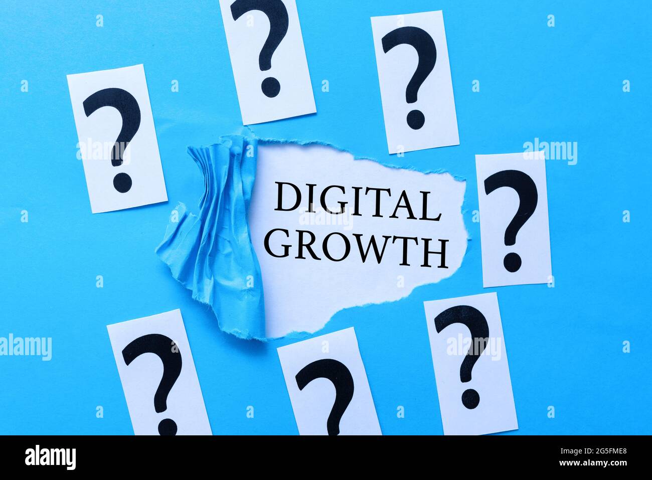Conceptual caption Digital Growth. Business showcase early stages of ...
