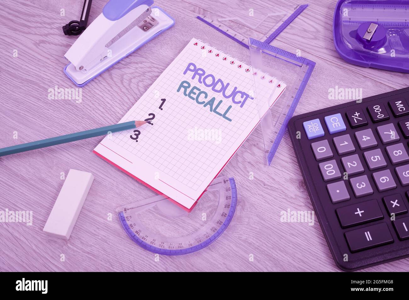 Text sign showing Product Recall. Business approach request to return ...