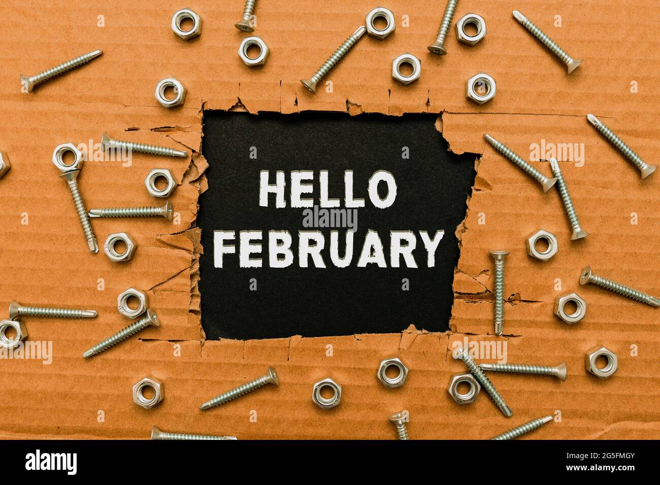 Handwriting text Hello February. Business approach greeting used when ...