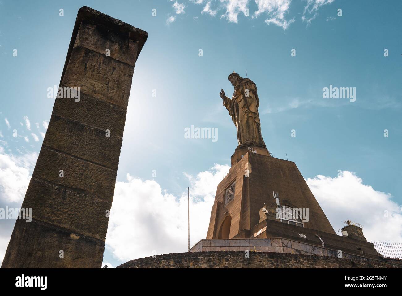 Statue of Jesus Christ Monte Urgull Old Town Donostia San Sebastian ...