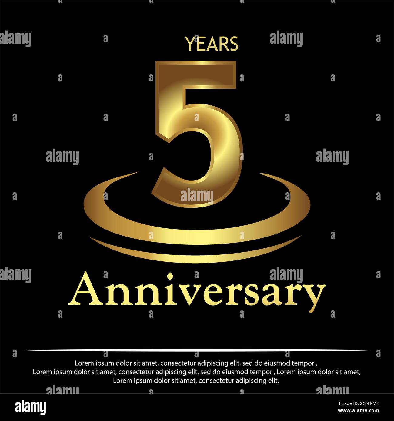 Golden number 5 hi-res stock photography and images - Alamy