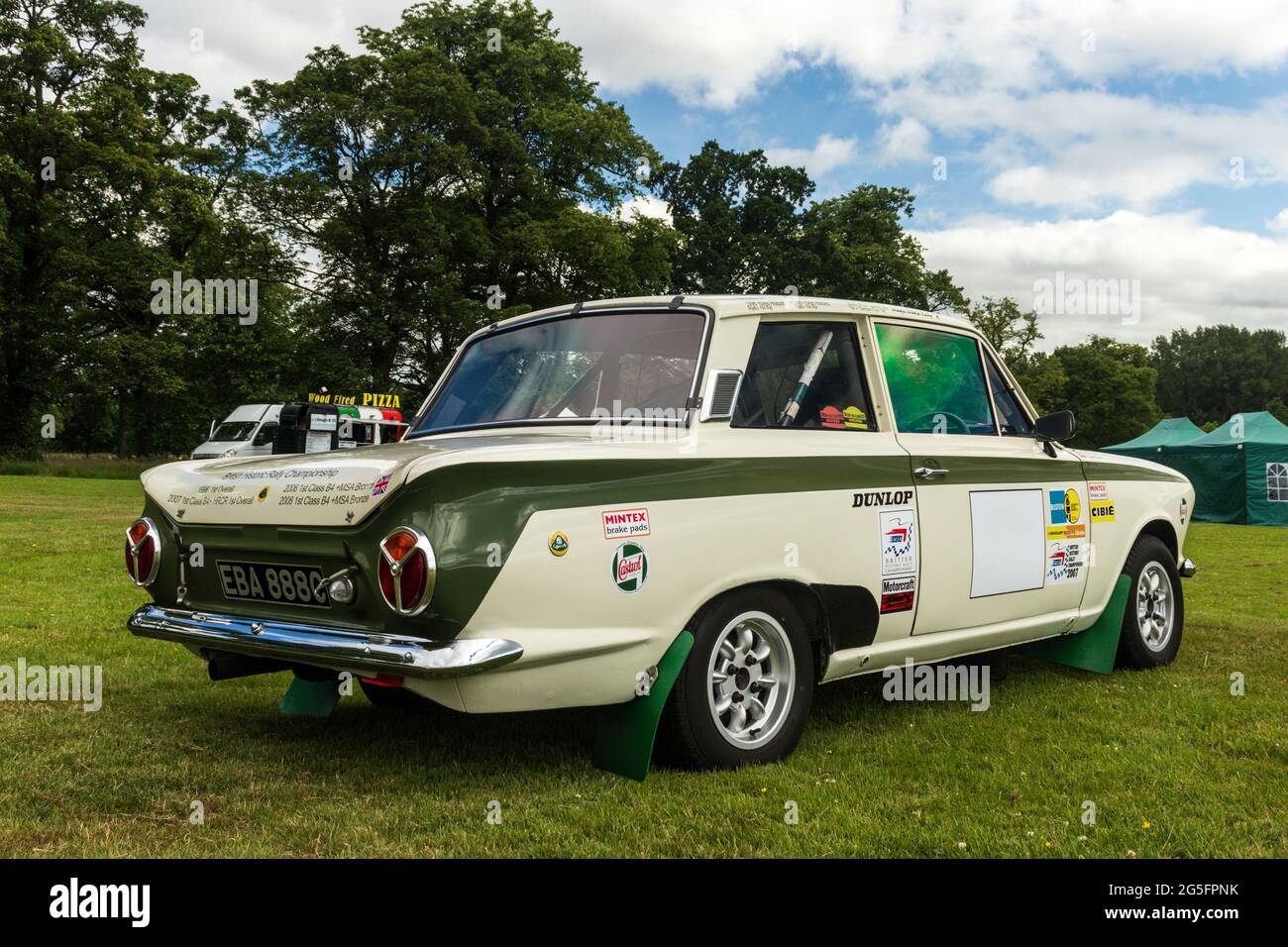 Lotus Mark 1 Ford Cortina rally car. Burnley Classic Vehicle Show 2021 ...