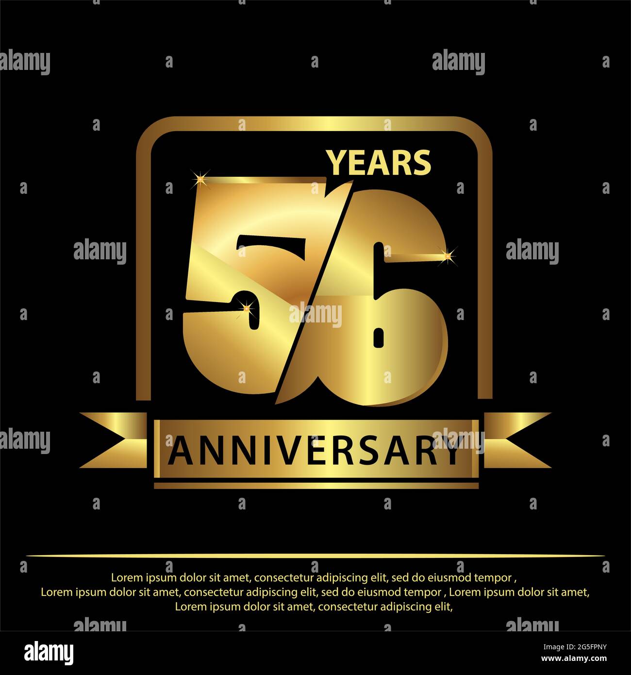 years anniversary golden. anniversary icon stock, vector Stock Vector ...