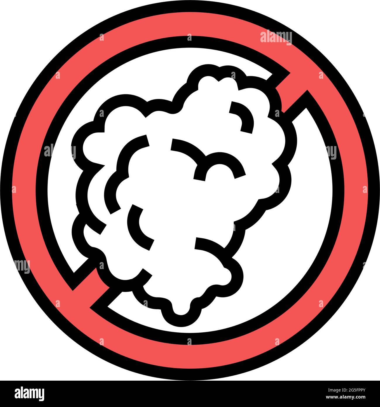 smoking prohibition sign color icon vector illustration Stock Vector ...