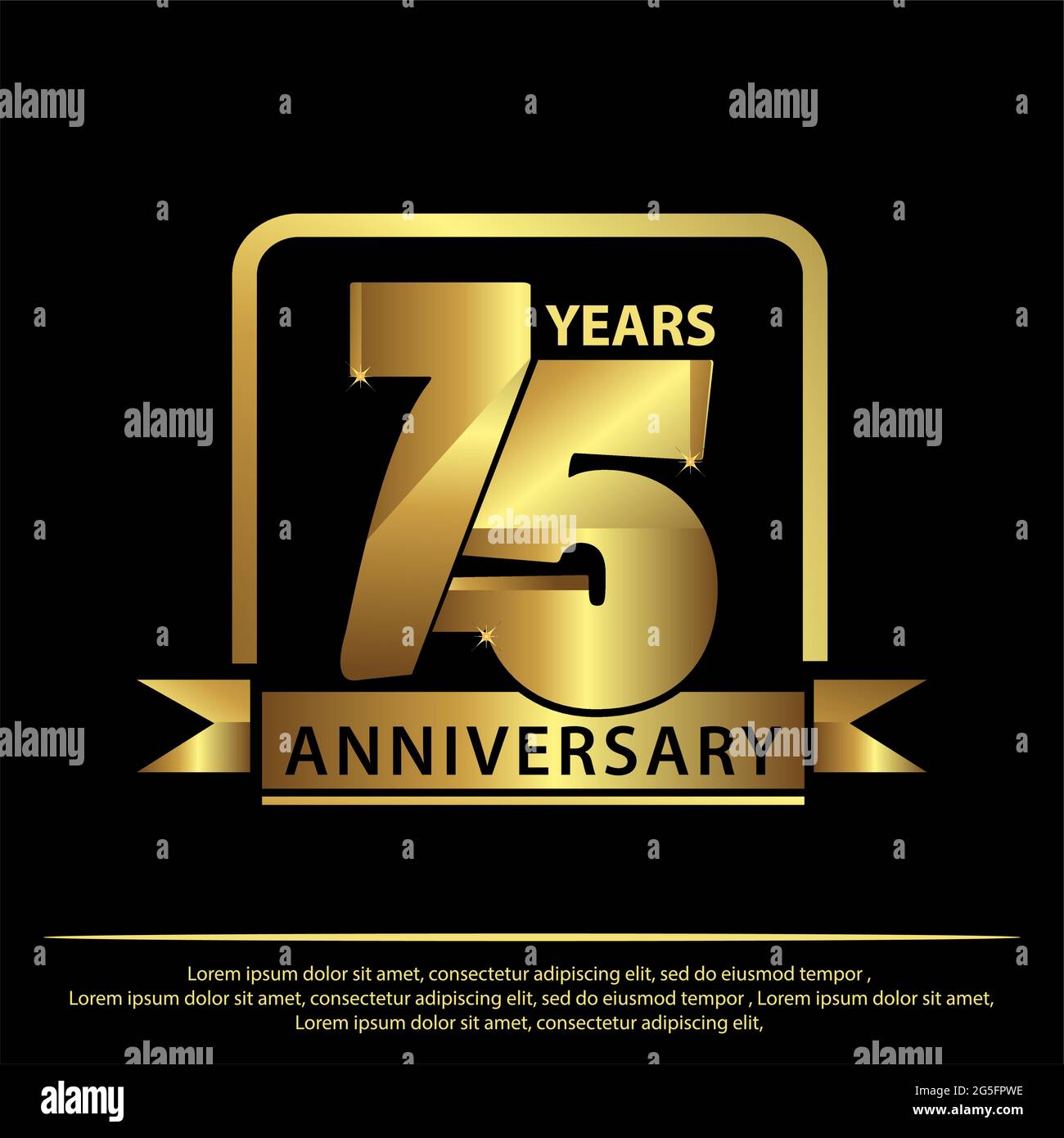 Number 75 vector vectors hi-res stock photography and images - Alamy