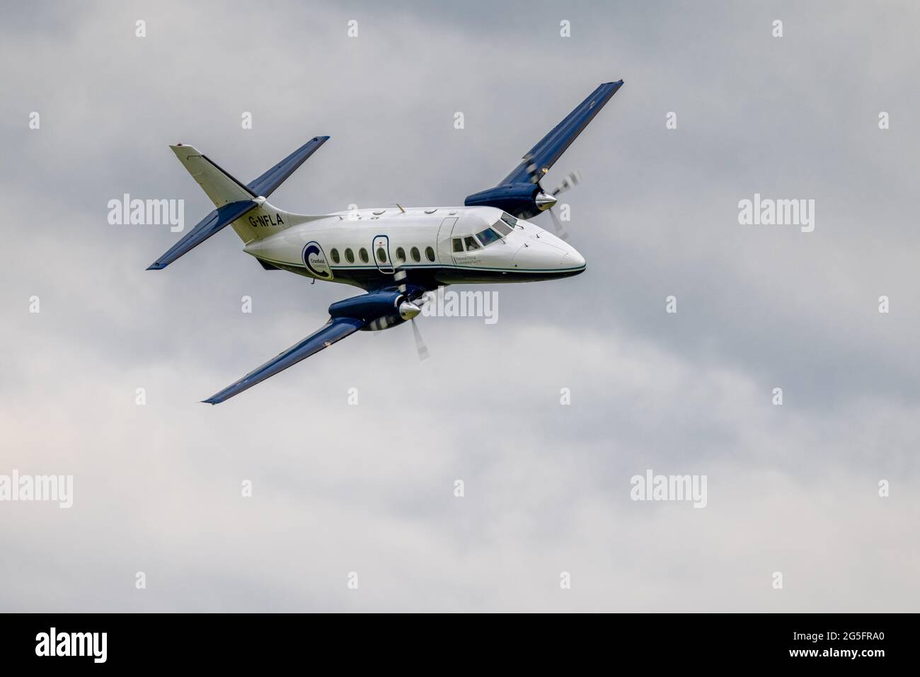 Cranfield University British Aerospace Jetstream 31 ‘G-NFLA’ airborne ...