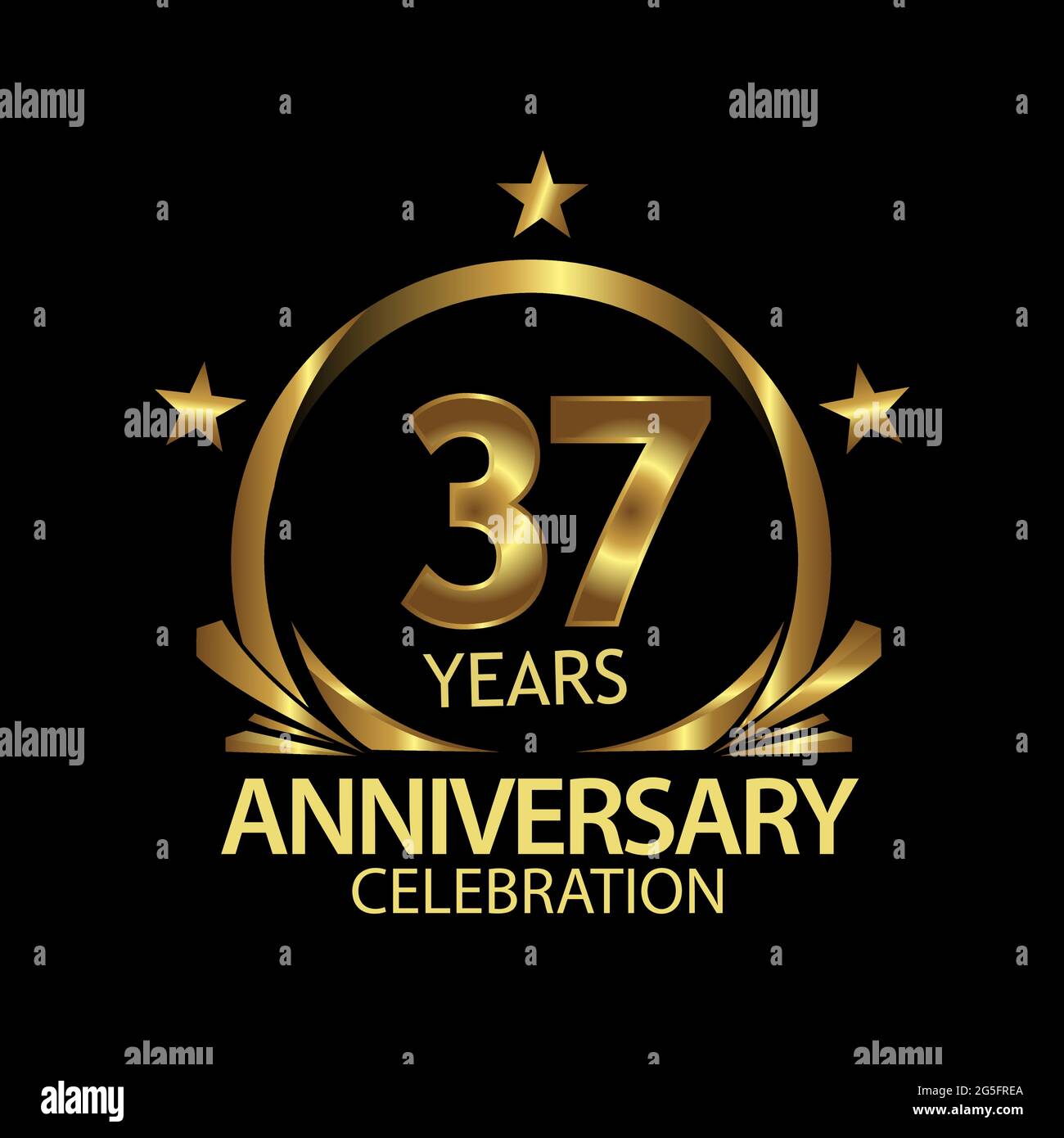 Thirty seven years Stock Vector Images - Alamy
