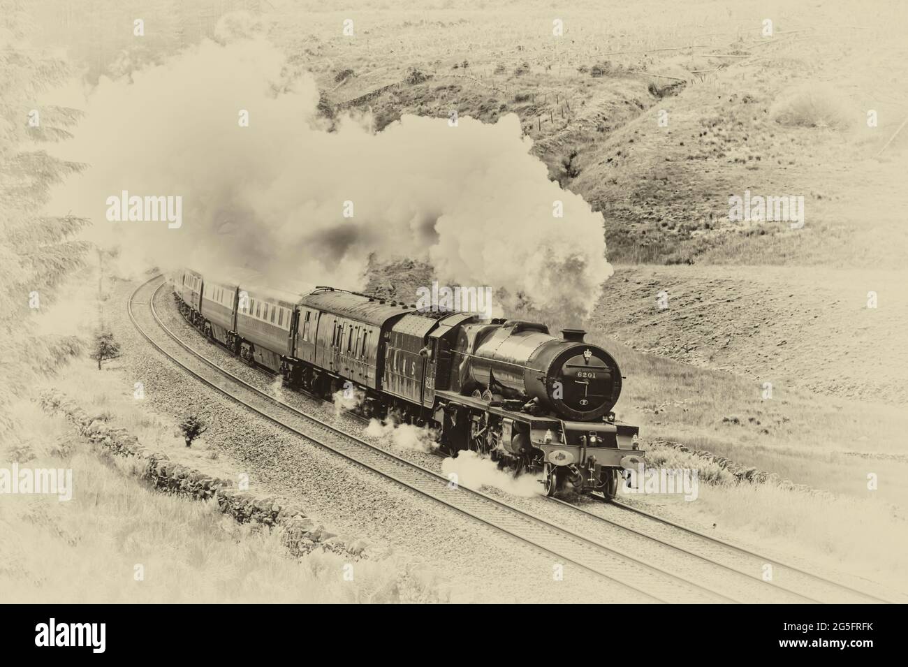This is the LMS 4-6-2 Princess Royal Class Princess Elizabeth 6201 ...