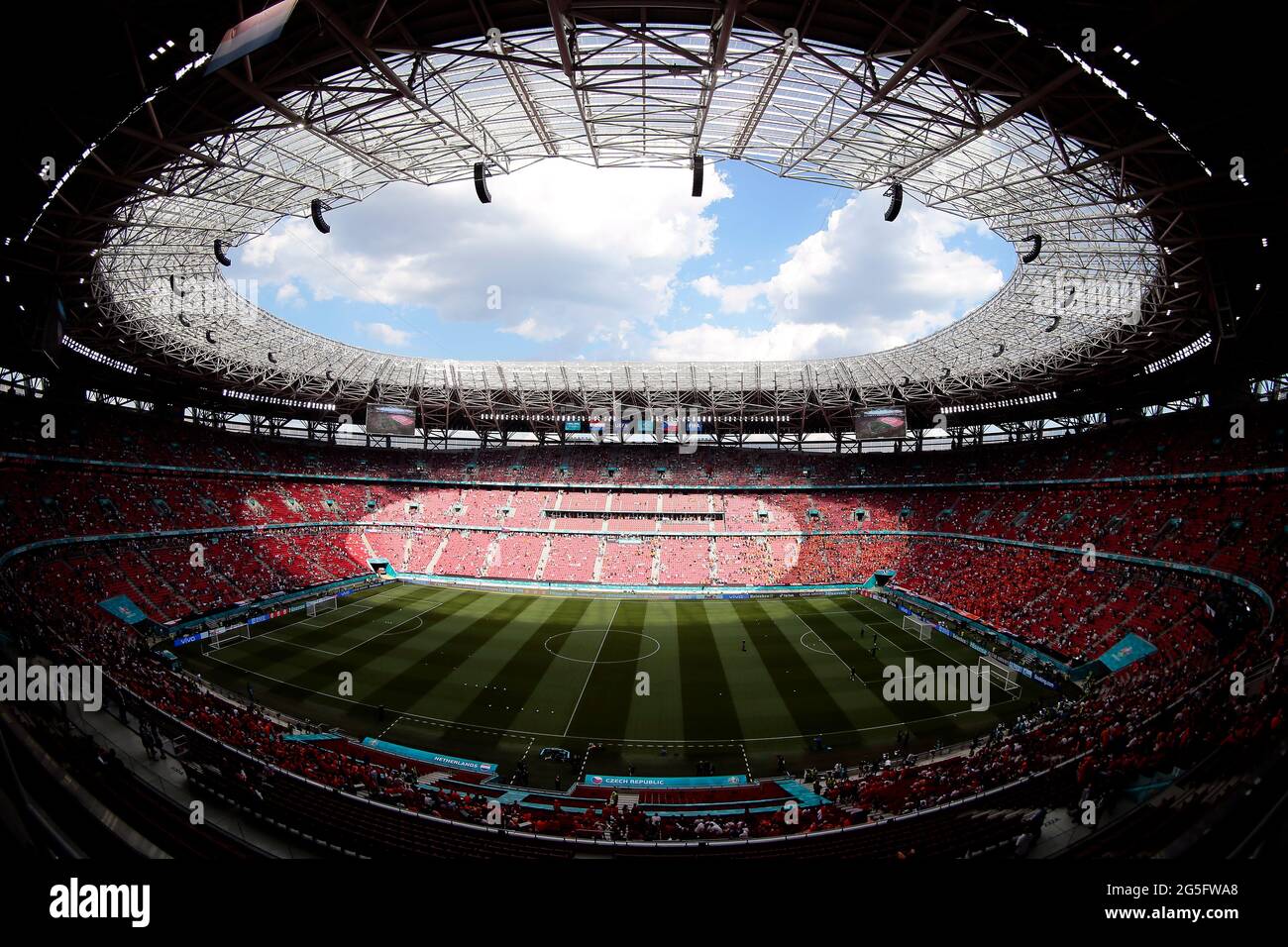 A general view inside the stadium ahead of the UEFA Euro 2020 round of ...