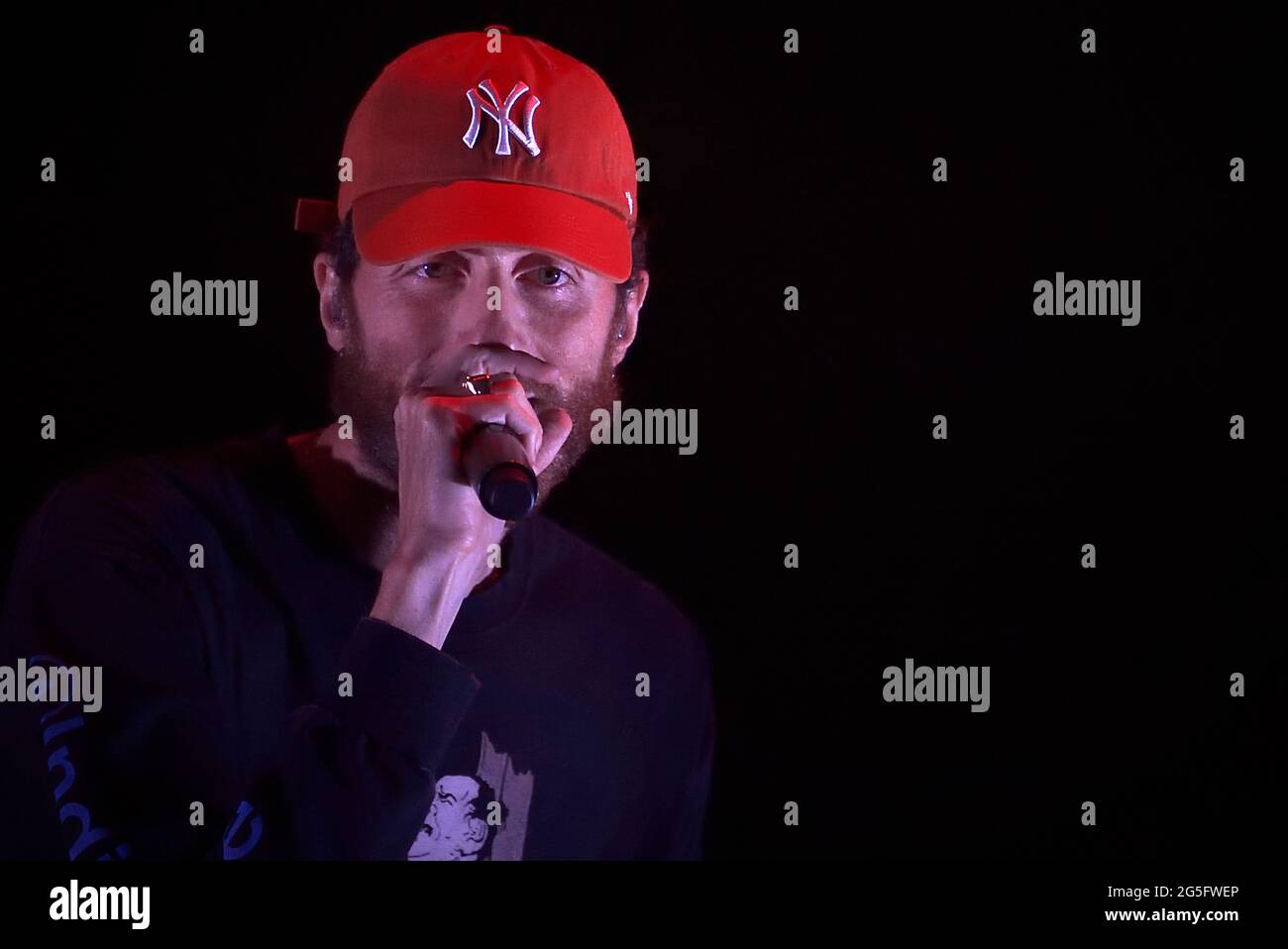 Rome, Italien. 27th June, 2021. The rapper, Italian singer-songwriter ...