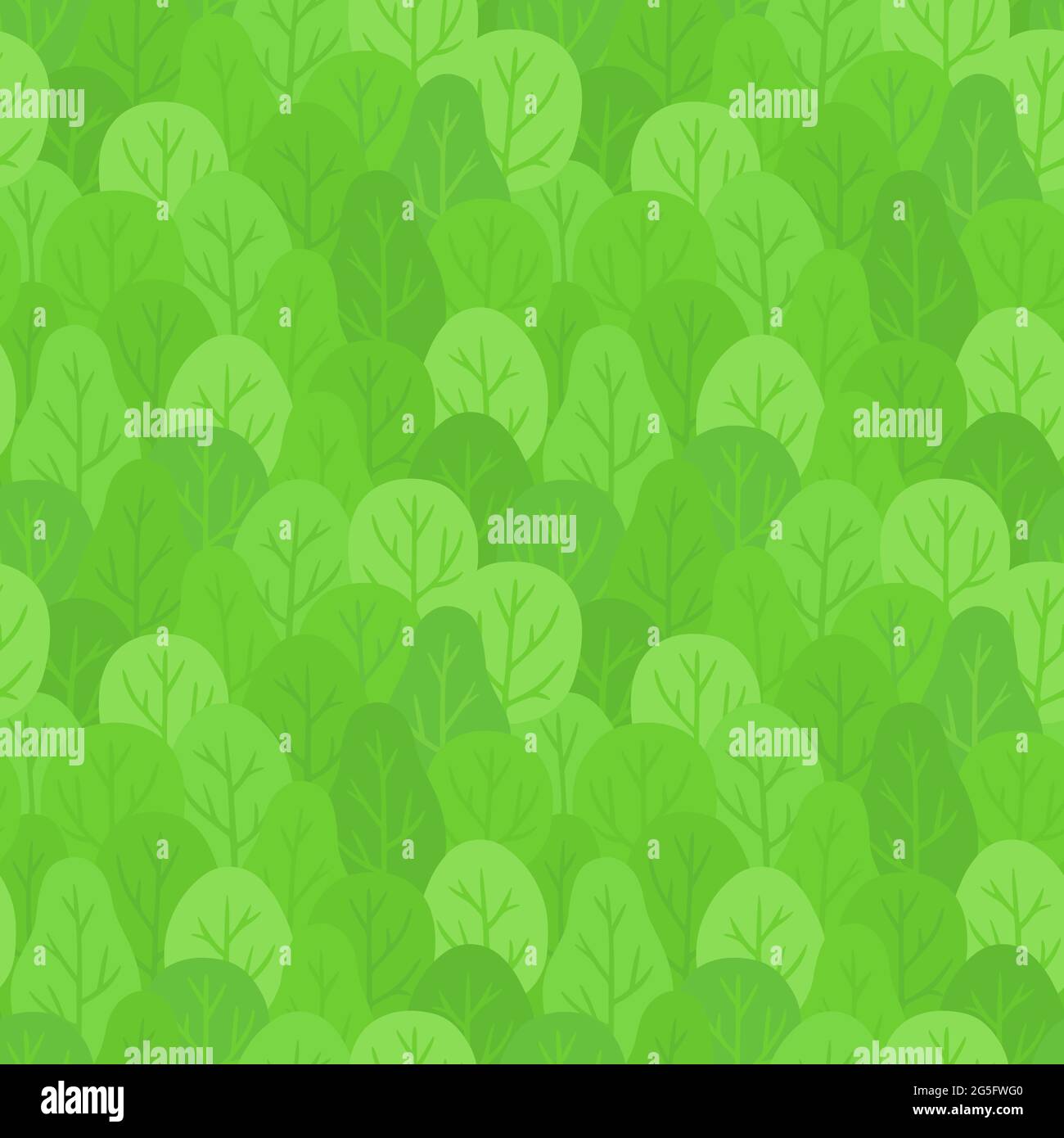 Seamless forest background. Repeating pattern of hand drawn bright ...