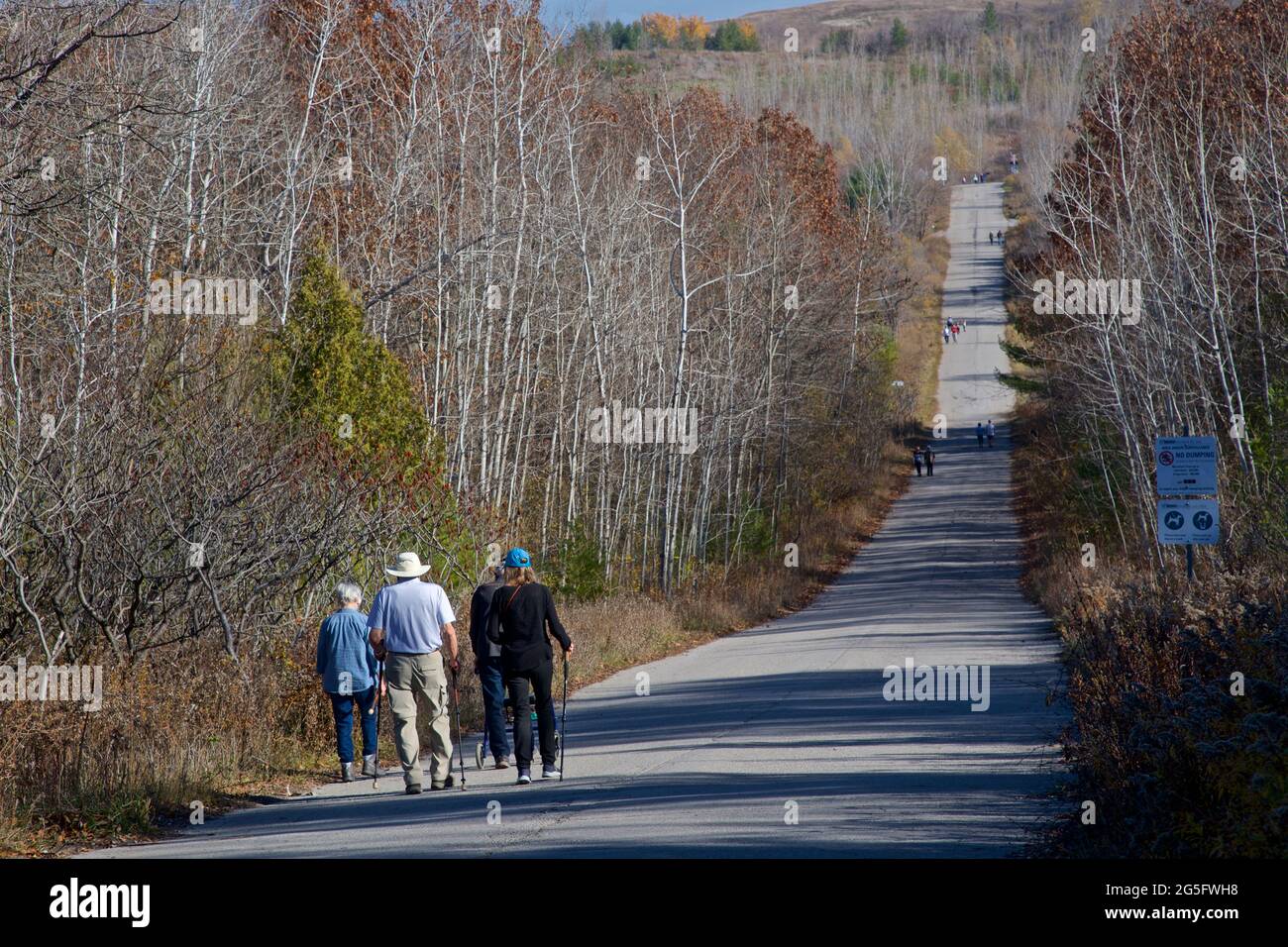 Family hiking in the National Park footpath Stock Photo - Alamy