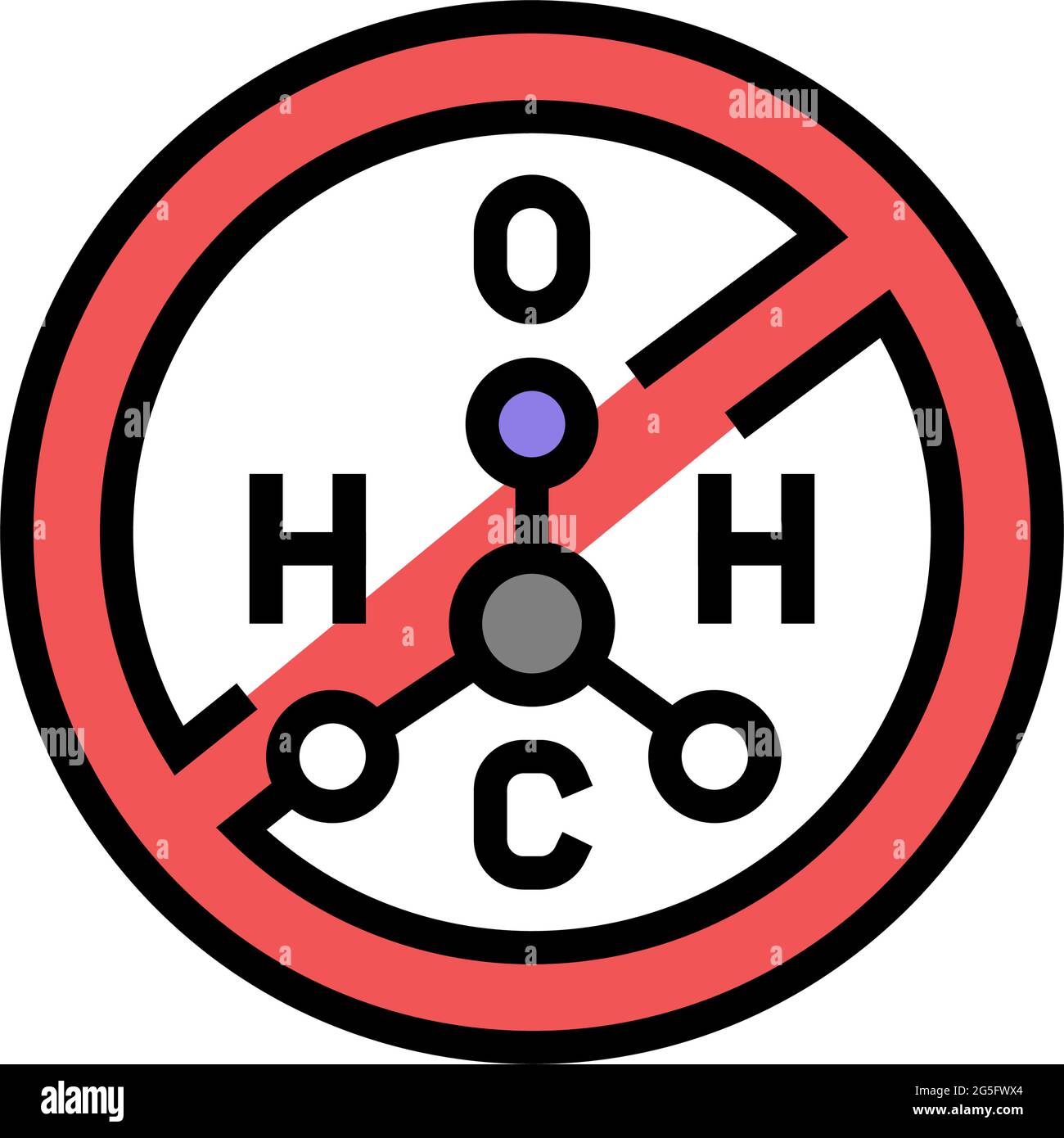 hydrogen peroxide free keratin color icon vector illustration Stock ...