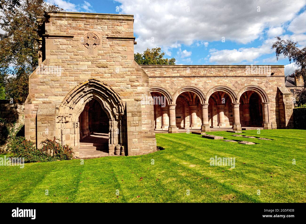 Built in 1933 the beautifully designed Roxburghe Aisle cloister serves ...