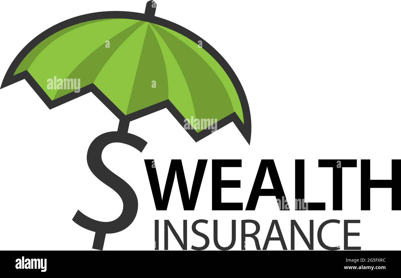 Wealth insurance logo stock. flat design. logo vector illustration ...