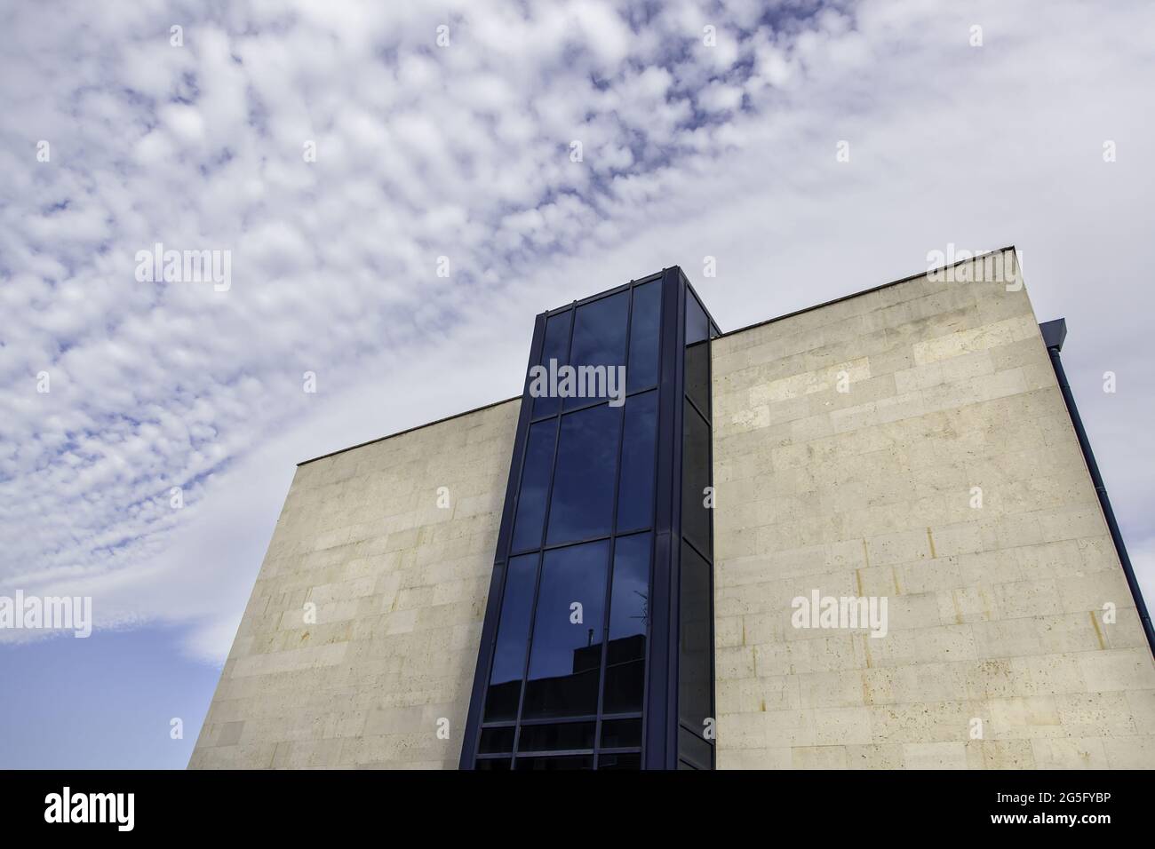 Modern building on city street, construction and architecture Stock ...