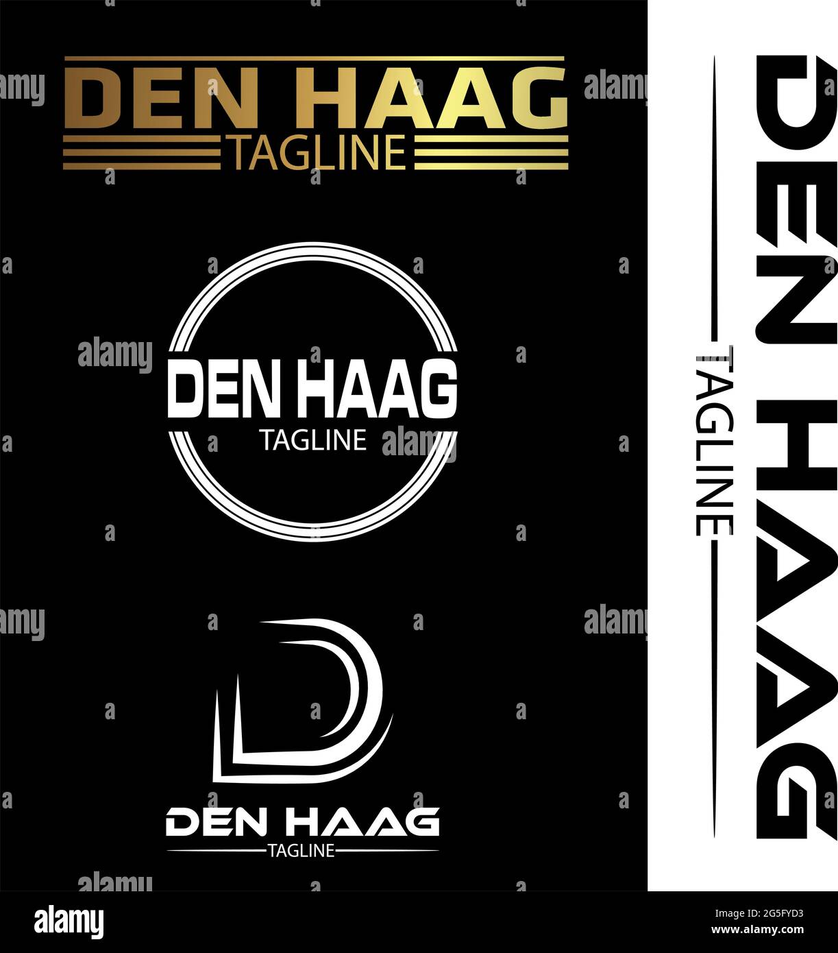 Den Haag typography set, flat designs Stock Vector Image & Art - Alamy
