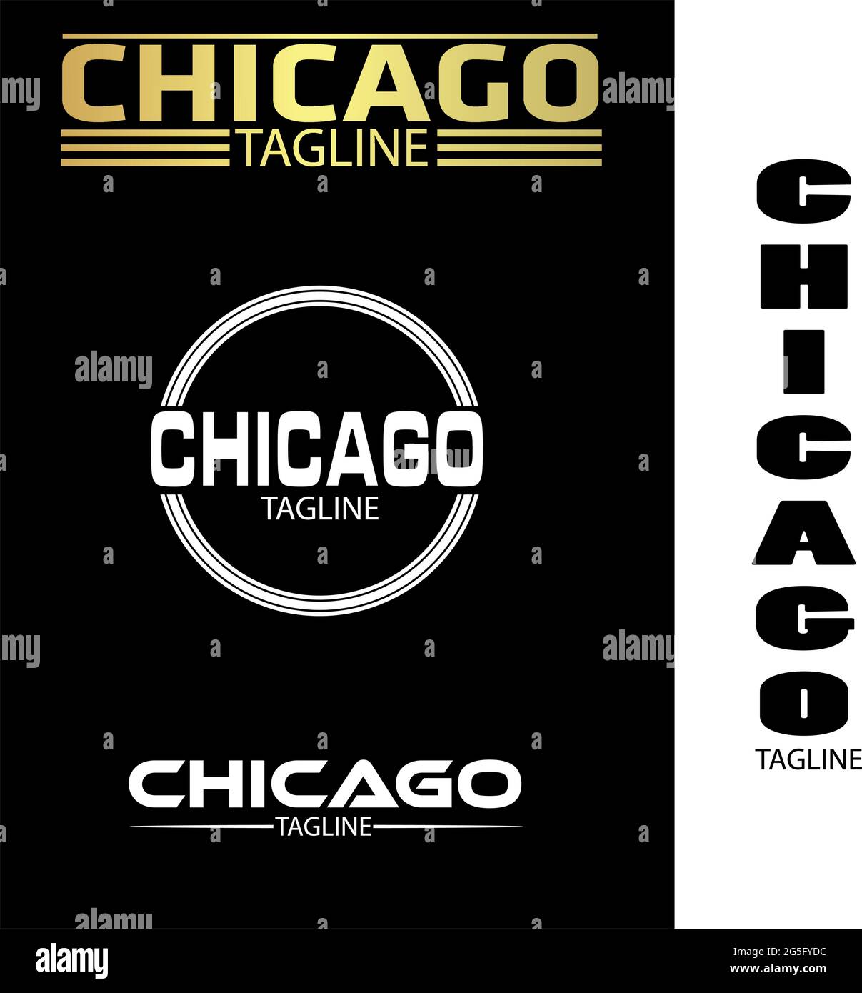 Chicago typography hi-res stock photography and images - Alamy