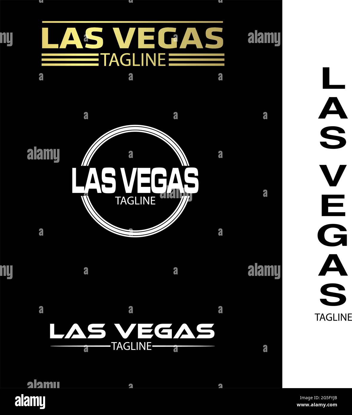 Las Vegas typography set, flat designs Stock Vector Image & Art - Alamy