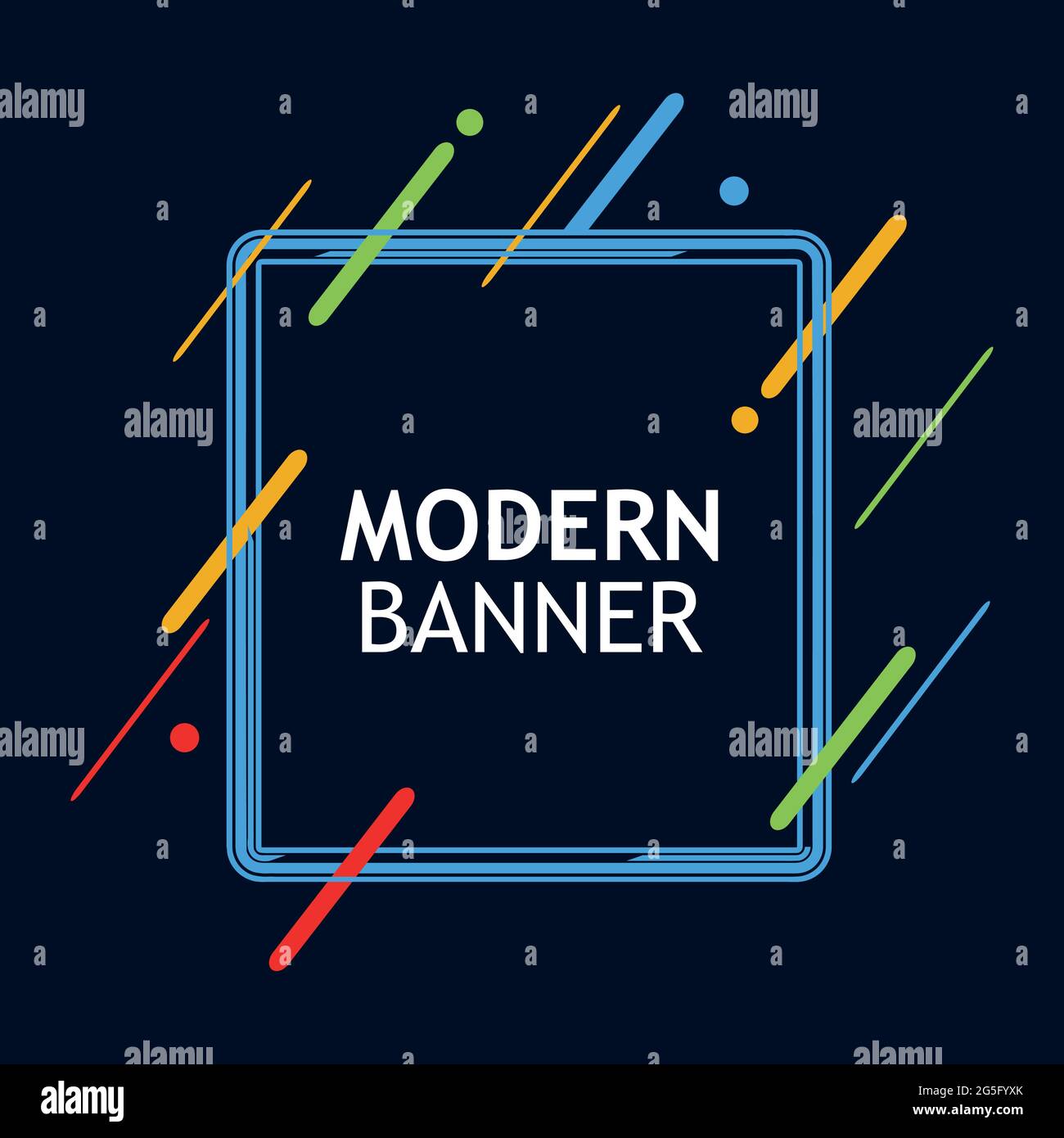 Modern abstract rectangular and lines composition background Stock ...