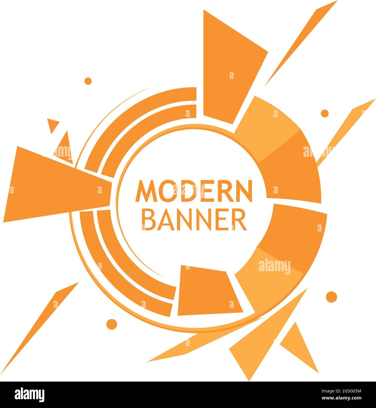 Modern abstract circle and geometry composition background Stock Vector ...