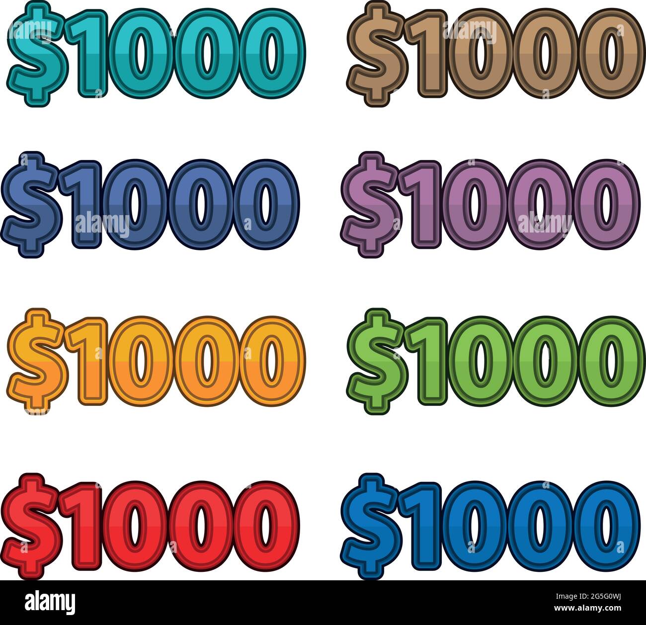 1000 dollars Stock Vector Images - Alamy