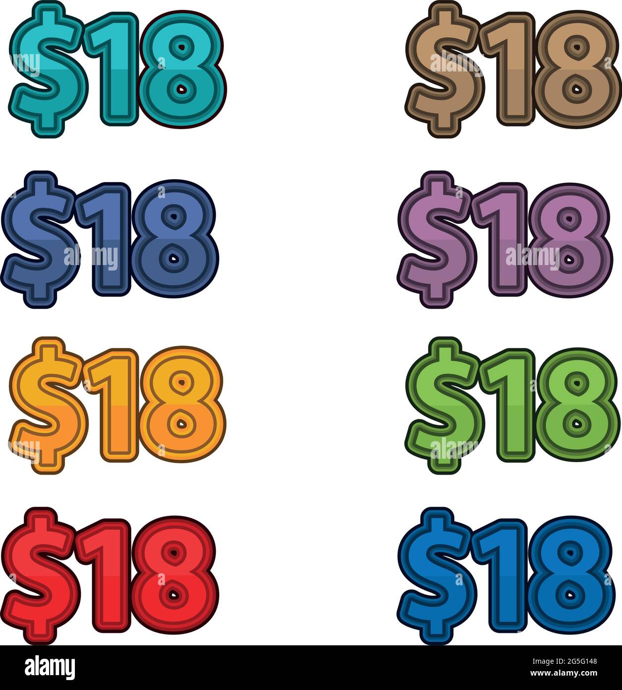 18 vector vectors hi-res stock photography and images - Alamy