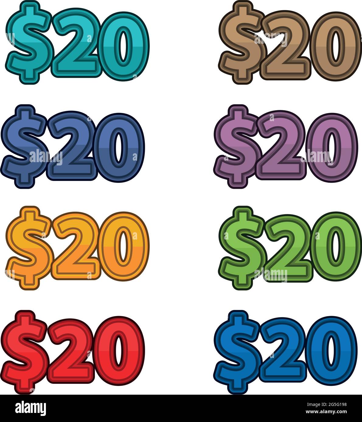 20 dollars Stock Vector Images - Alamy