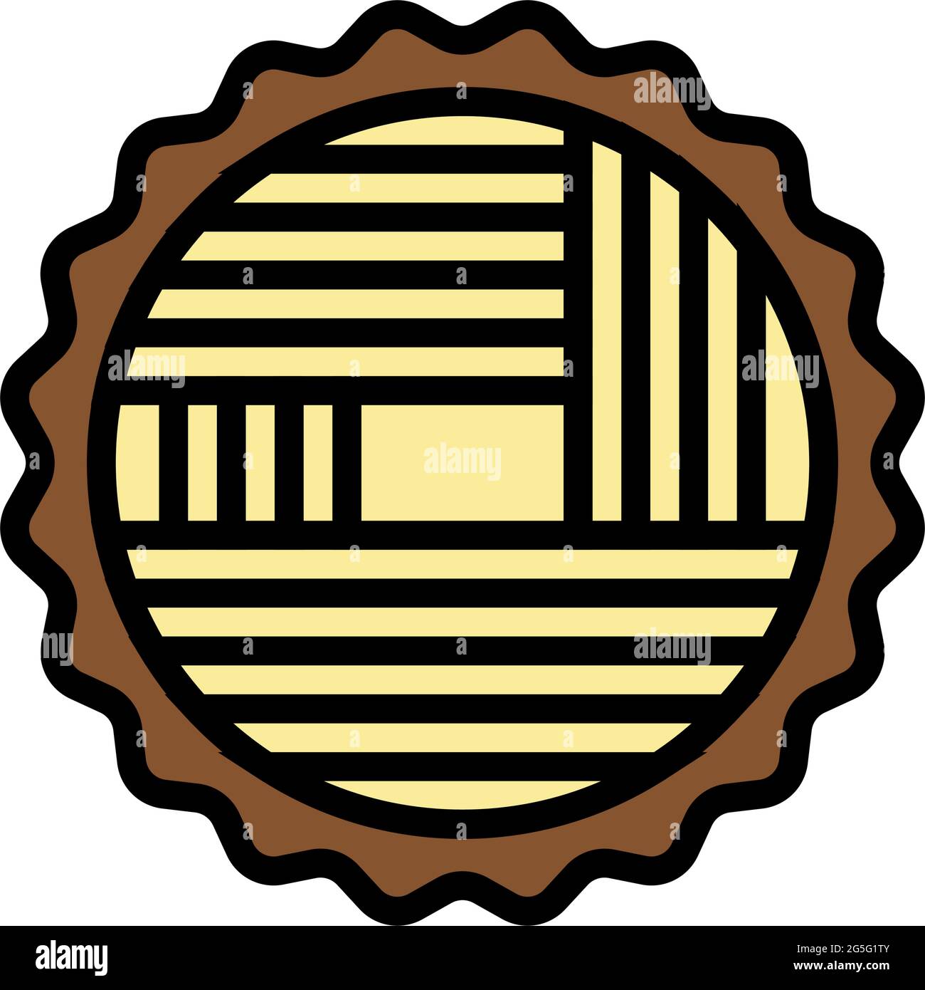 wood timber color icon vector illustration Stock Vector Image & Art - Alamy