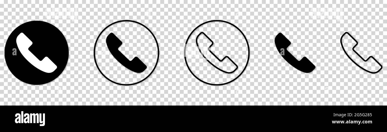 Collection of call icon. Telephone vector symbol. Design for web, app ...