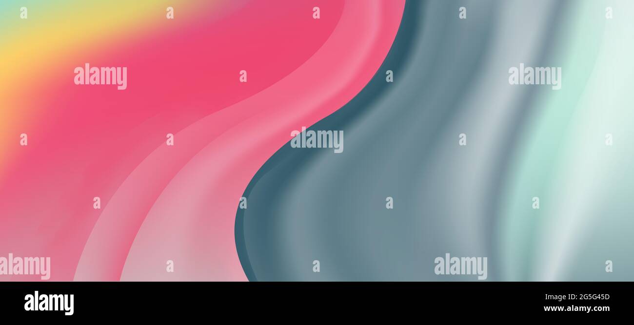 Liquid background design with red and grey paint flow. Abstract fluid ...