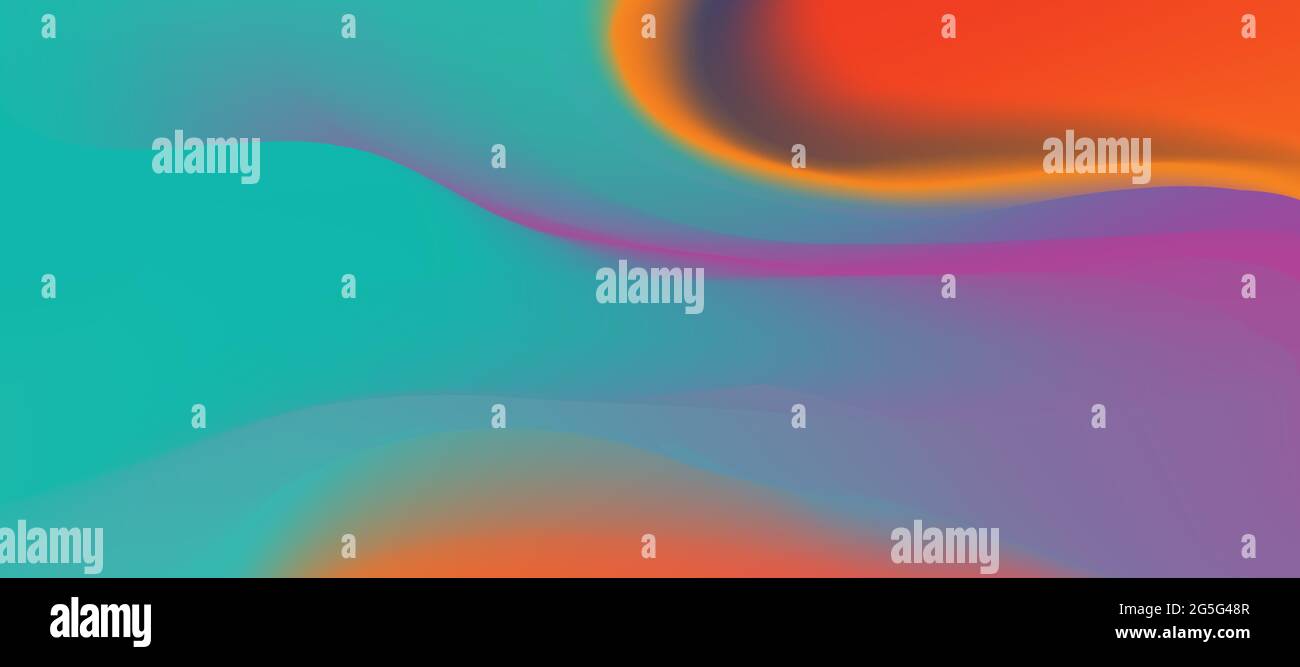 Web header background design with liquid green and turquoise paint flow ...