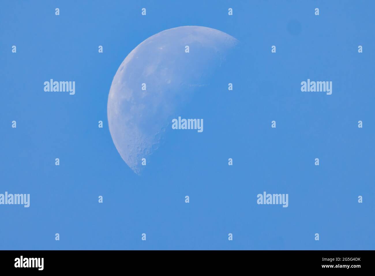 Close up shot of a big half moon in the Lake Mead National Recreation ...