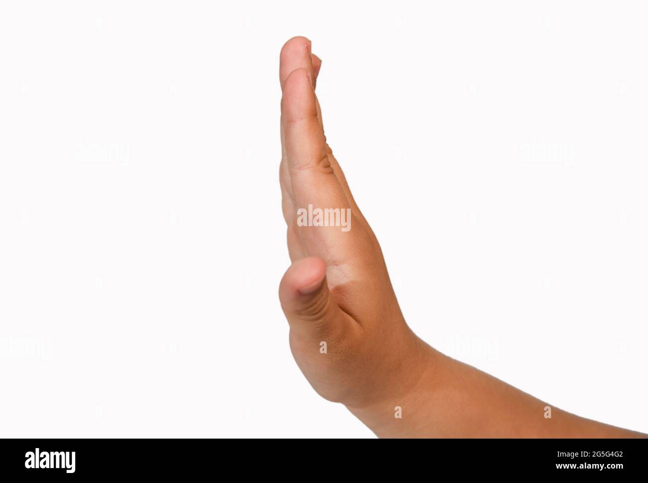 Stop Hand Sign Side View