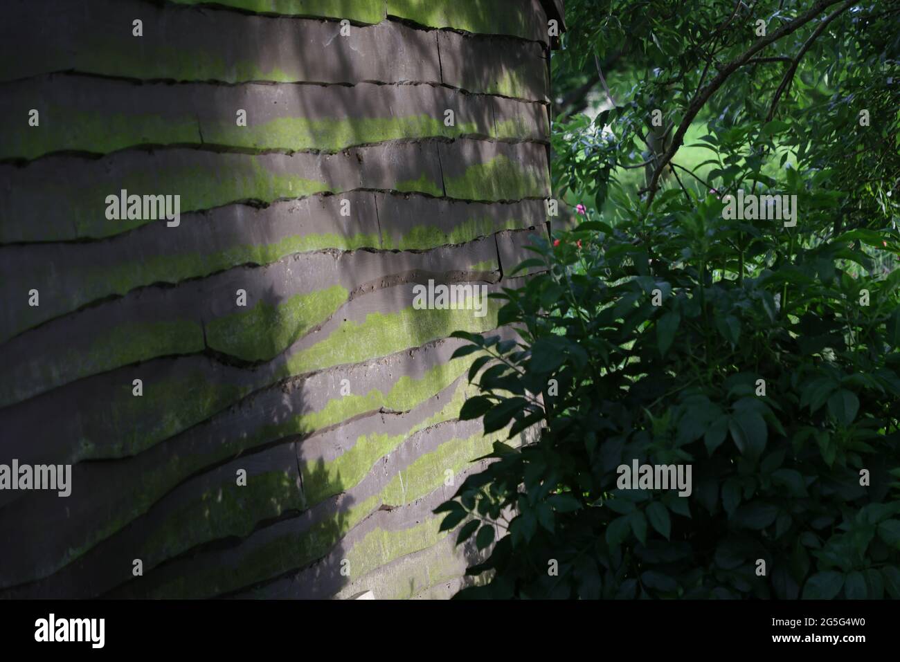 Detail of wooden structure of a side of a barn, UK Stock Photo - Alamy