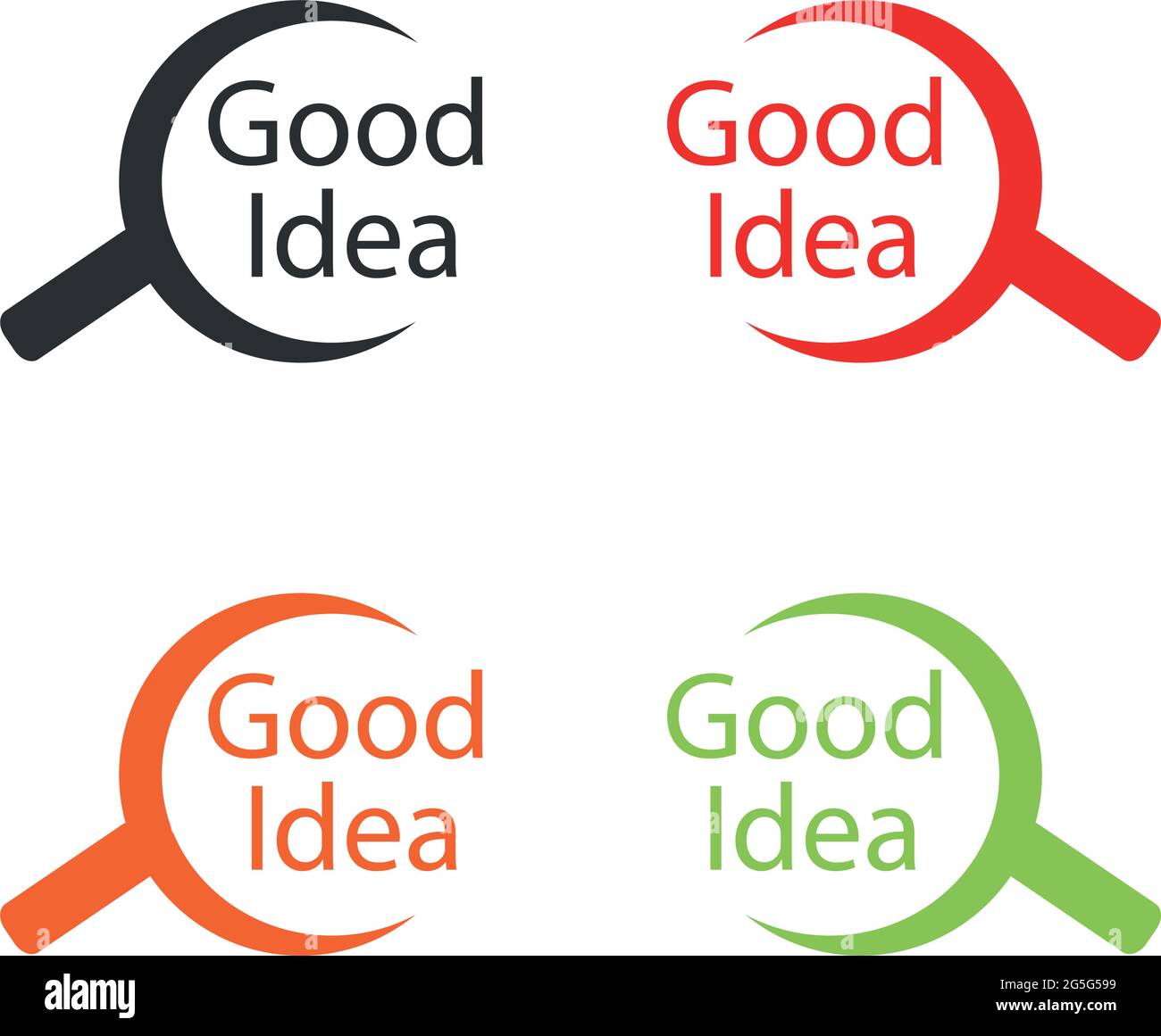 Magnifying glass on word Stock Vector Images - Alamy