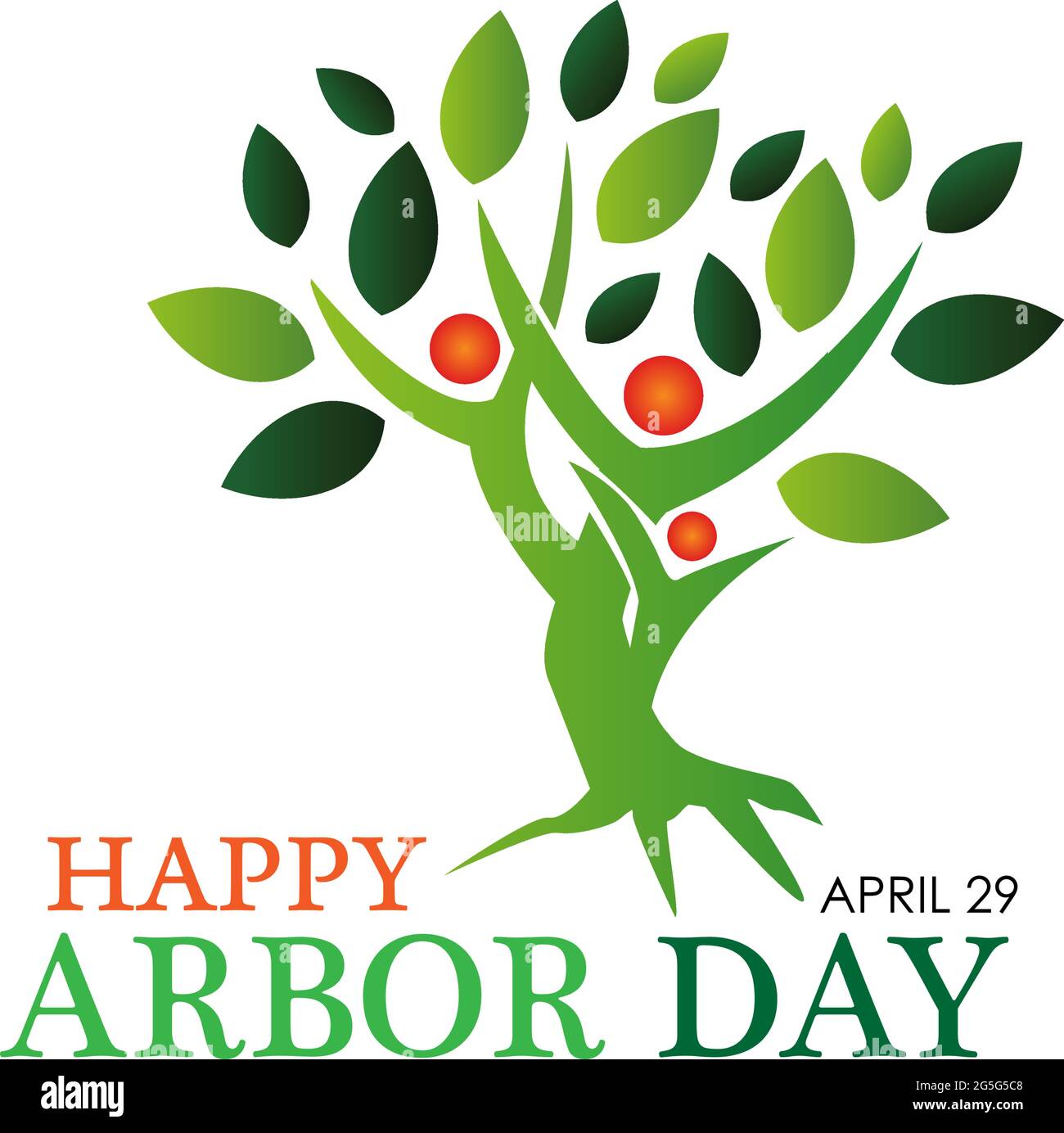 Arbor day stock background. March 21. vector illustration. - Vector ...