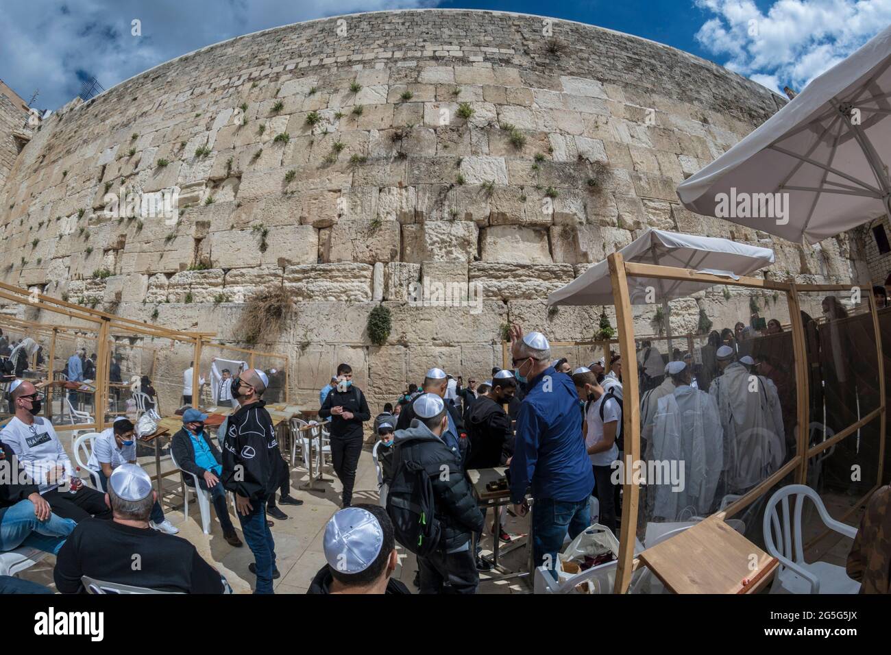 Jerusalem, Israel. The Western Wall, one of the holliest places for ...