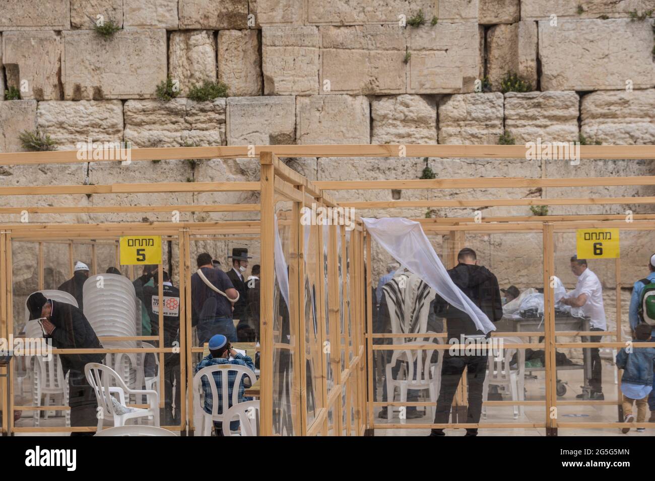 Jerusalem, Israel. The Western Wall, one of the holliest places for ...